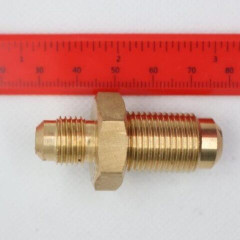 Long Bulkhead Union Reducing 3/8" Male SAE x 5/16" Male SAE